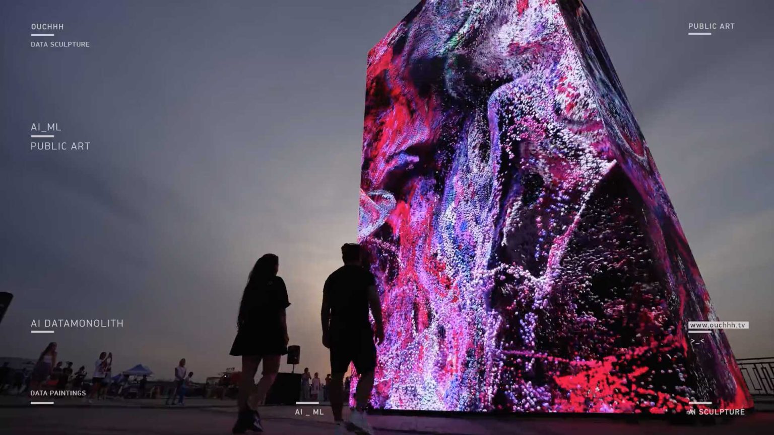Ouchhh Erects AI DATAMONOLITH Installation for Future and the Arts ...