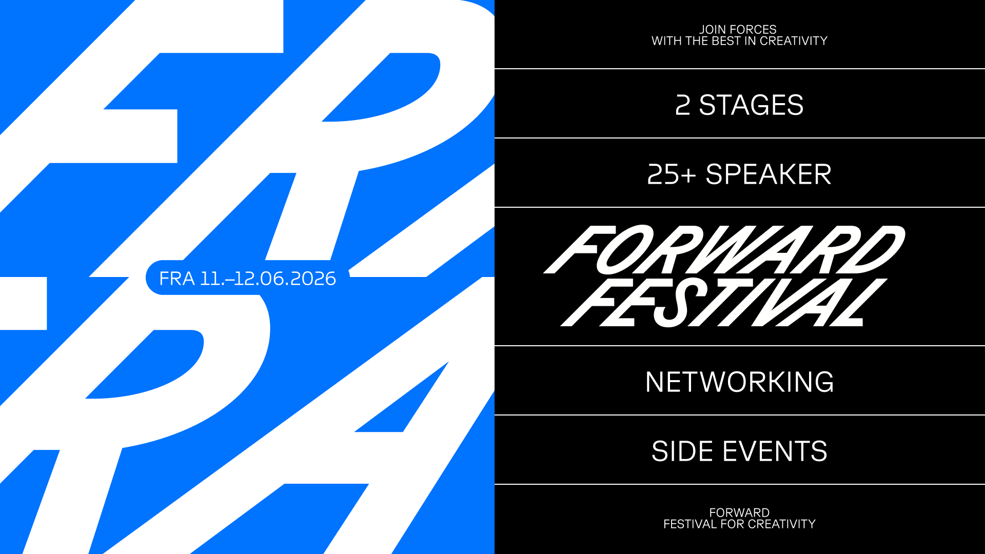 Forward Festival Debuts Frankfurt Event June 11–12 - Motion design ...