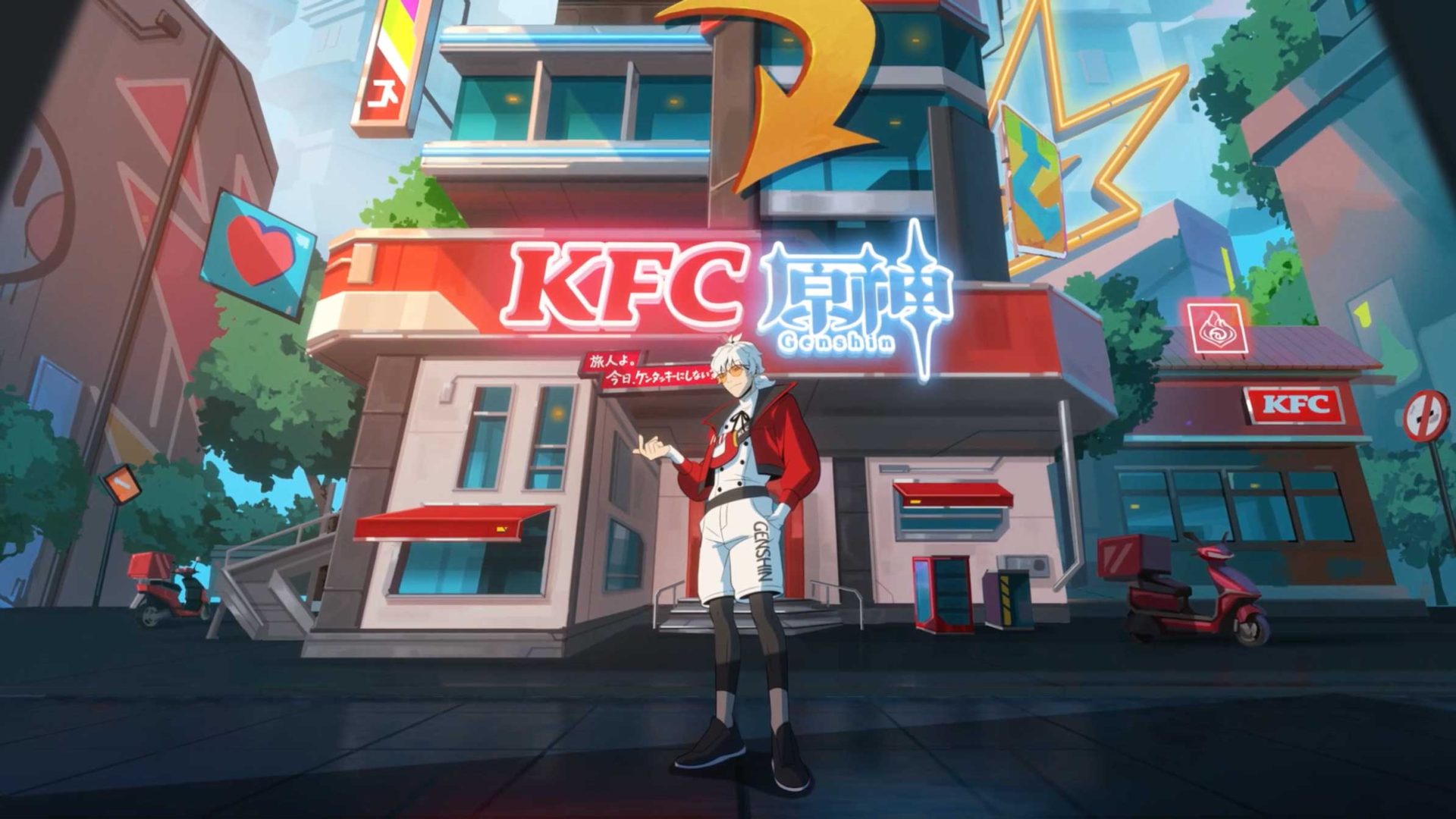 Golden Wolf Reimagines Colonel Sanders for Genshin Impact x KFC Japan ...