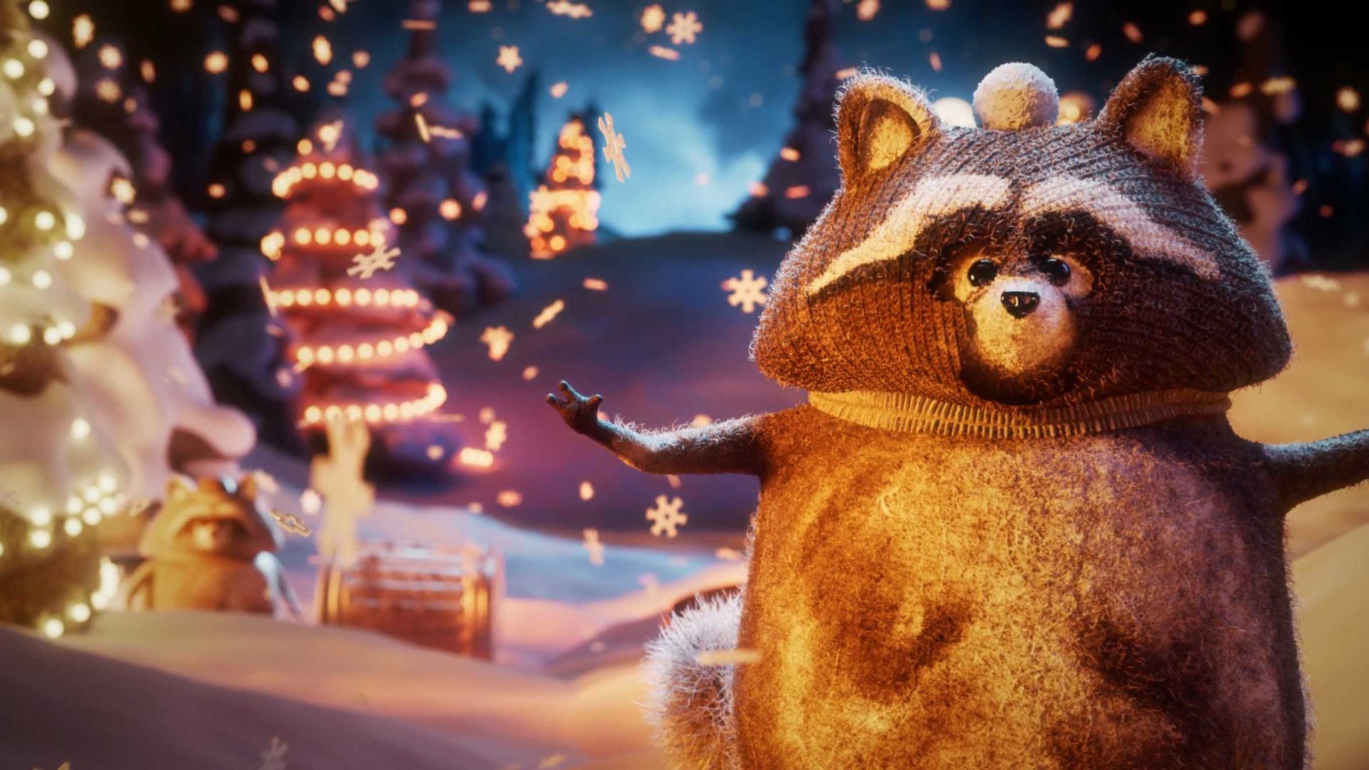Rascally Raccoons Light Up the Holidays for Ambient Press - Motion ...