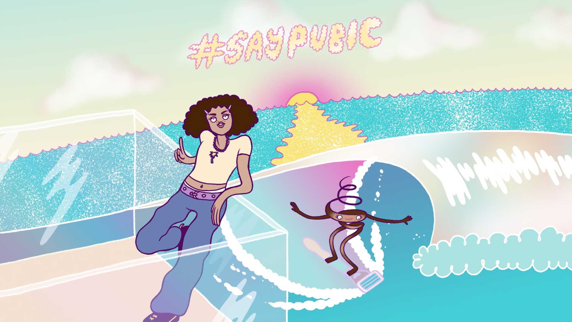 Sacha Beeley Stages a Second Pube Musical for Venus - Motion design ...