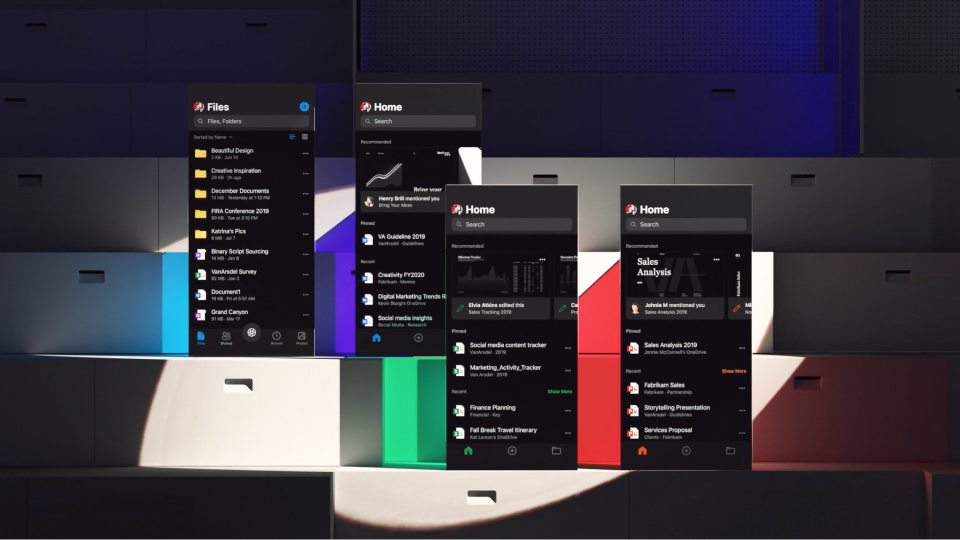 Up Close with the New Microsoft 365 Mobile UI | STASH MAGAZINE : Motion ...