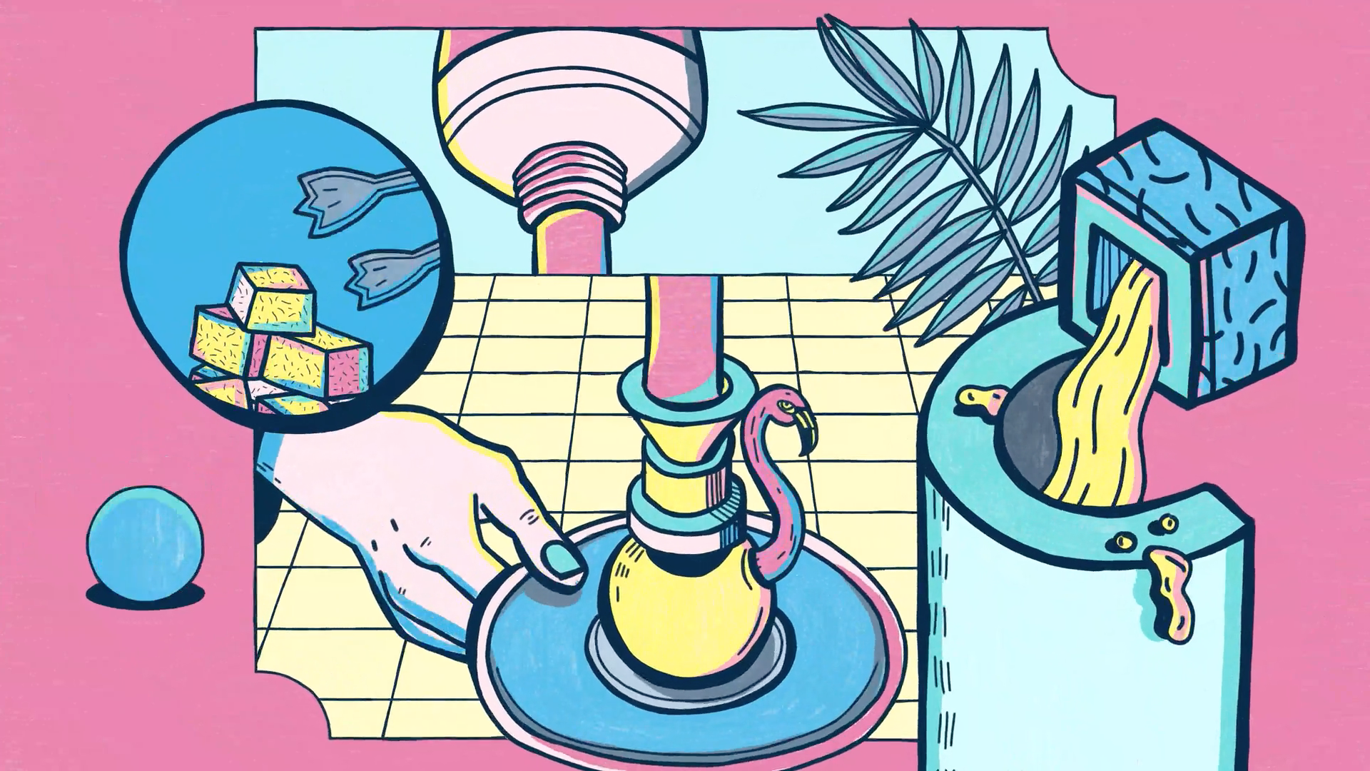 "The Mystery of The Pink Flamingo" by Device | STASH MAGAZINE : Motion ...