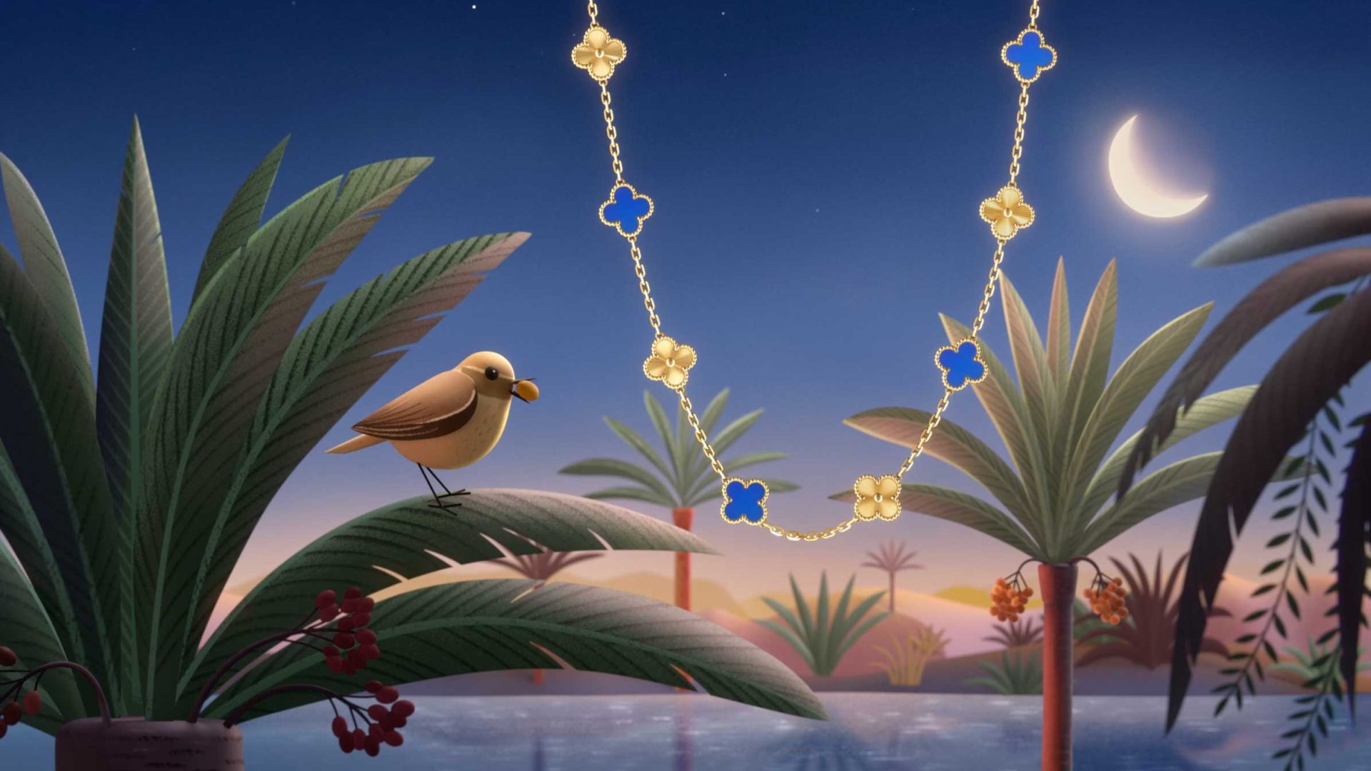 Burcu & Geoffrey Return for Ramadan With Van Cleef & Arpels - Motion ...