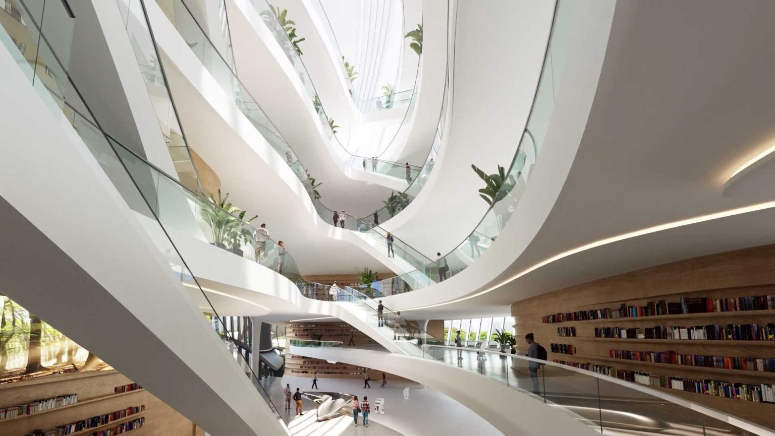 Zaha Hadid Architects Reveals Archviz for Jinghe New City Culture & Art ...